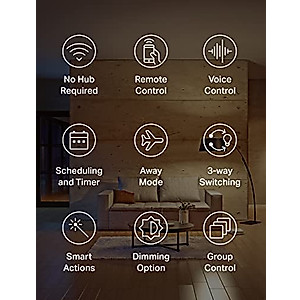 Kasa Smart 3 Way Dimmer Switch KIT, Dimmable Light Switch Compatible with Alexa, Google Assistant and SmartThings, Neutral Wire Needed, 2.4GHz, ETL Certified, No Hub Required, White (KS230 KIT v2)