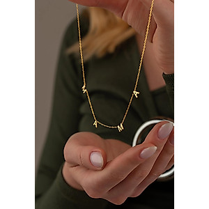 SINYARS Mom Necklace 18K Mama Necklace for Mothers Day Gifts Women,18K Gold Dainty Necklace for Women Jewelry Necklace Gifts for Grandma 18K Gold