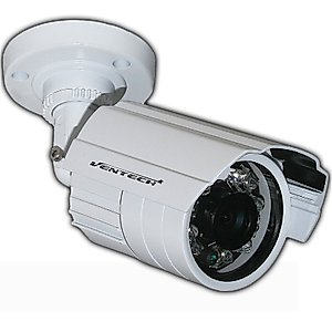 VENTECH Metallic Bullet Security Camera with 24 ir led Day-Night Vision 65ft Cut CMOS Outdoor Indoor (Hybrid 4-in-1 CVI/TVI/AHD/960H Analog CVBS)