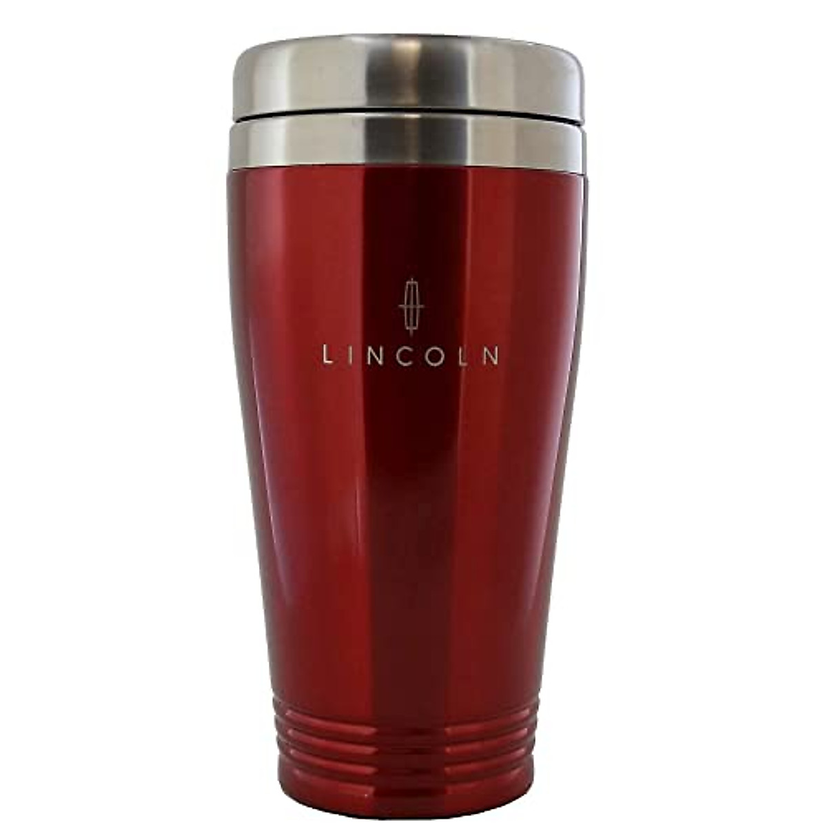 Au-TOMOTIVE GOLD Stainless Steel Travel Mug for Lincoln (Red)