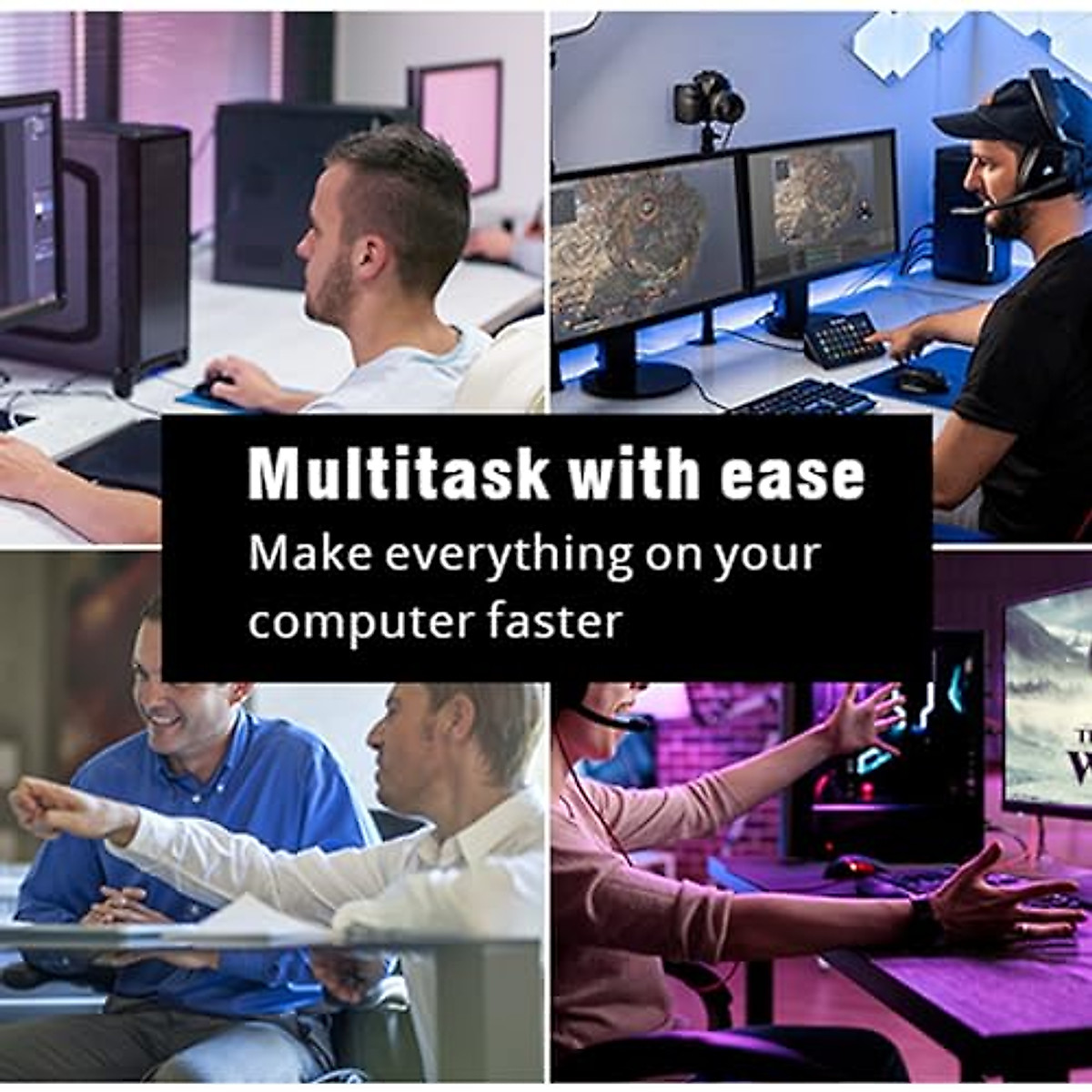 DDR3L 1600MHz Udimm Ram 8GB Kit (4GBX2) PC3L-12800/PC3L-12800U 4GB CL11 240 Pin Non ECC Unbuffered 1.35V/1.5V Desktop Computer Memory Ram Module Upgrade