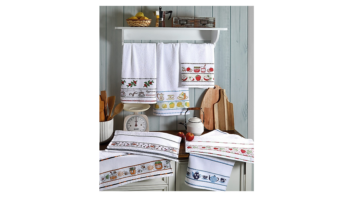 Cackleberry Home Coffee Mocha Kitchen Towels Set of 4