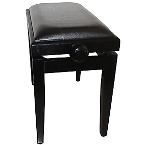 ProRockGear AP Deluxe Adjustable Height Piano Bench Black