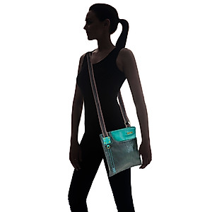 Chala Swing CrossBody Phone Purse in Two Tone Colors (Bag Only) (Light Teal Bag Only)