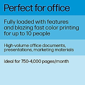 HP Color LaserJet Pro MFP 4301fdw Wireless Printer, Print, scan, copy, fax, Fast speeds, Easy setup, Mobile printing, Advanced security, Best-for-small teams, white, 16.6 x 17.1 x 15.1 in