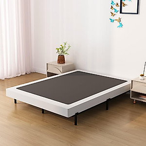 Upcanso 7 Inch Box Spring for Queen Bed Bed Base, Low Profile Metal Queen Box Spring with Fabric Cover, 3000 Lbs Max Weight Capacity Mattress Foundation, Noise-Free, Easy Assembly