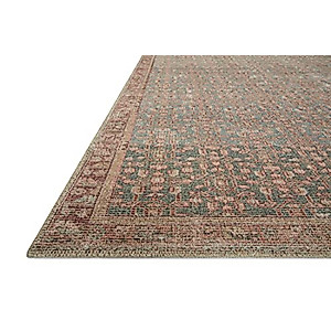 Loloi Angela Rose x Aubrey Blue/Terracotta 5'-0" x 7'-0" Area Rug
