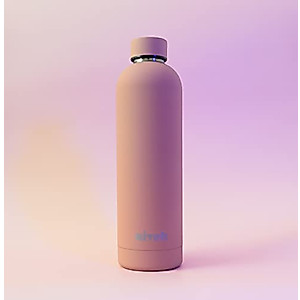 Insulated Stainless Steel Water bottle, aiveh, Bottle water, Tea, Coffee, tumbler, Leak Proof, Thermal bottle Water, Thermos, Hot cold bottle, BPA-FREE bottle water, 24oz, Dusty Pink