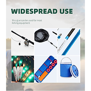Weglau Fishing Tackle Glue, Fast Bonding Fishing Rod Glue, Suitable for all fishing gear repairs such as bar and rope connection, fishing rod crack repair, bracket repair, drift box repair, etc. - 20g
