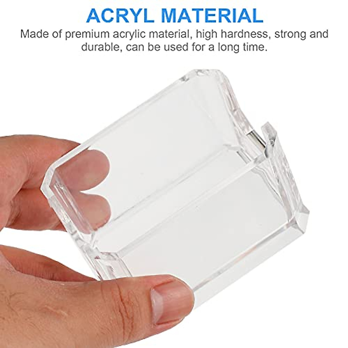 Housoutil Tea Organizer 2pcs Acrylic Tea Bag Boxes Reusable Tea Bag Organizer Square Coffee Bag Box Packets Small Items Sundries Containers for Kitchen Cabinets Countertops Pantry Transparent