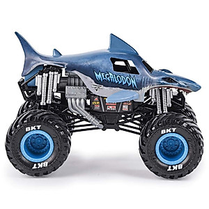 Monster Jam, Official Megalodon Monster Truck, Die-Cast Vehicle, 1:24 Scale