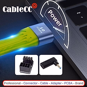 cablecc USB-C & USB 3.0 HUB 4 Ports Front Panel to Motherboard 20Pin Connector Cable for 5.25" CD-ROM Bay