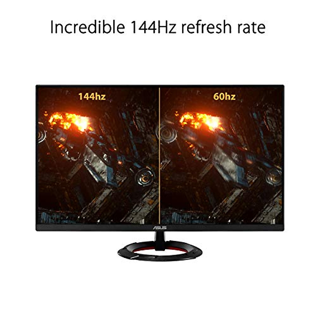 ASUS TUF Gaming 27” 1080P Monitor (VG279Q1R) - Full HD, IPS, 144Hz, 1ms, Extreme Low Motion Blur, Speaker, FreeSync Premium, Shadow Boost, VESA Mountable, DisplayPort, HDMI, Tilt Adjustable,Black