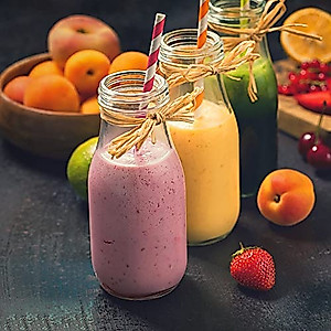 Pajitas de papel desechables, 200 unidades, colores surtidos, 100% biodegradables