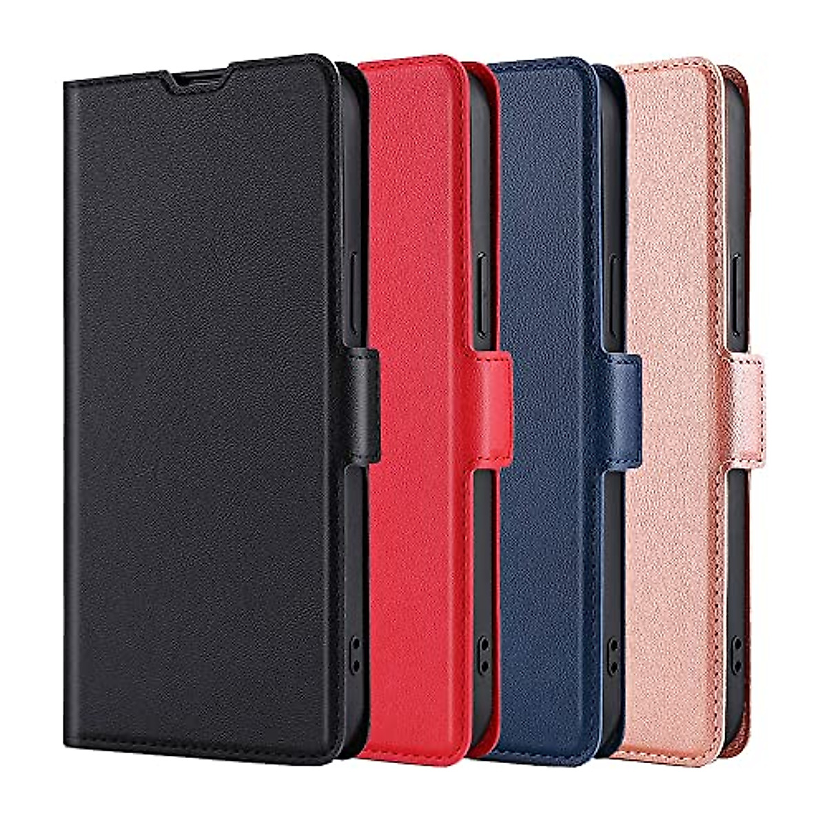 Fansipro Wallet Folio Case for Oppo Reno 2 Z, Premium PU Leather Slim Fit Cover for Reno 2 Z, 1 Card Slot, Handy, Golden