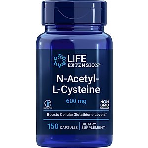 Life Extension N-Acetyl-L-Cysteine (NAC) 600mg, 150 Capsules