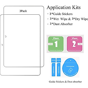 3 Pack Screen Protector for All-New Fire HD 8/HD8 Plus/Fire HD 8 Kids/Fire HD 8 Kids Pro Tablet (12th &10th Generation, 2022&2020 Released),Tempered Glass 9H Hardness Anti Scratch Clear, 8-inch
