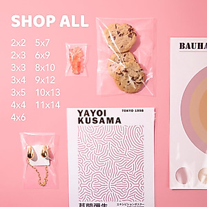 Pack It Chic - 10” X 13” (200 Pack) Clear Resealable Cello Bags - Fits 10X13 Prints, Photos, Documents - Self Seal