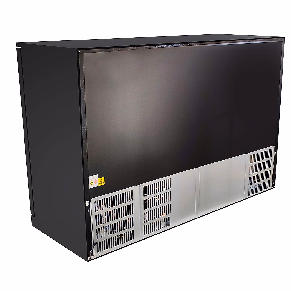 KoolMore - BC-3DSW-BK 3 Door Back Bar Cooler Counter Height Glass Door Refrigerator with LED Lighting - 11 cu.ft, Black