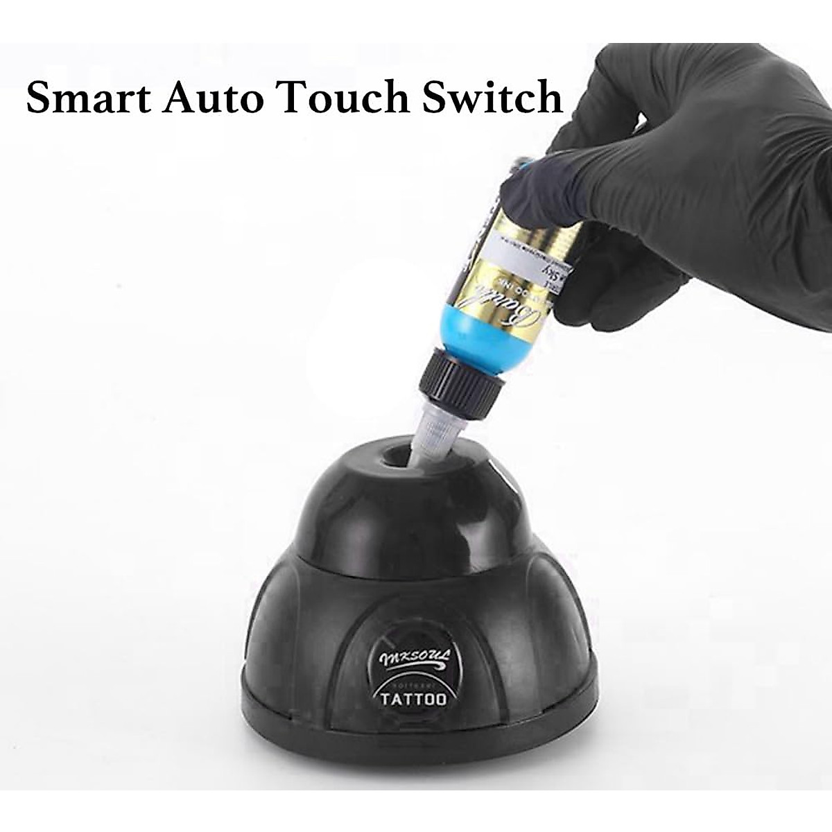 Generic Wireless Mini Vortex Mixer, 5200RPM Tattoo Ink Mixer, Paint Pigment Nail Polish Lacquer Shaker with Auto Touch Switch & Anti-Slip Base, Mixing in 5sec, Black