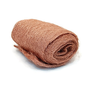 Copper Wool 3.5 Oz Skein/Pad -by Rogue River Tools. (FINE Grade) -Made in USA, Pure Copper (Fine)