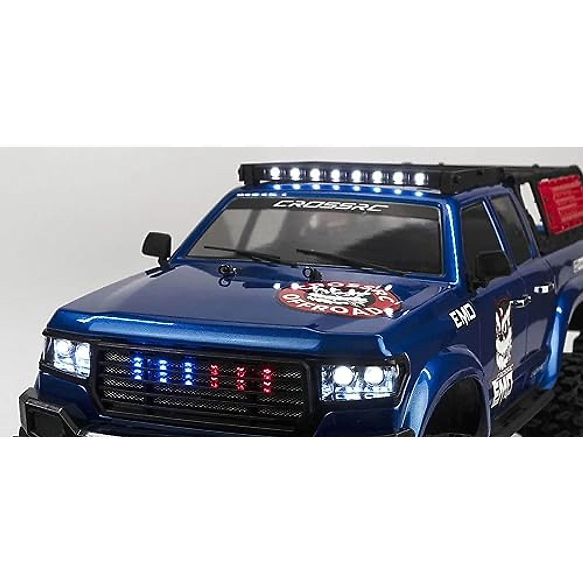 wheelfun CROSSRC 6WD RC Off-Road Truck Pickup 1/10 6X6 AT6 Remote Control Electric Climbing Cars Rock Crawler 2Speed Gearbox Motor ESC Servo Light Hobby Grade Pickup for Adults