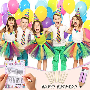 Who Knows The Birthday Girl Best, 50 Pieces Birthday Party Activity Game Card Set Girly Pink Sprinkles Themed Game Card with 20 Pieces Pre-Pointed Wood Pencils for Teen Girl Sleepover Slumber Party