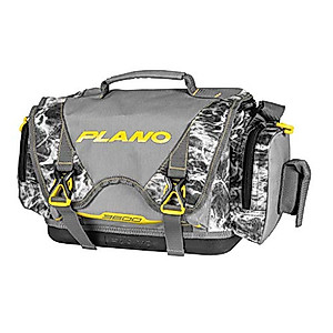 Plano B-Series 3600 Mossy Oak Manta Tackle Bag, Manta Camo with Yellow Accents, Includes 4 StowAway Utility Boxes, Soft Fishing Tackle Storage for Offshore & Onshore