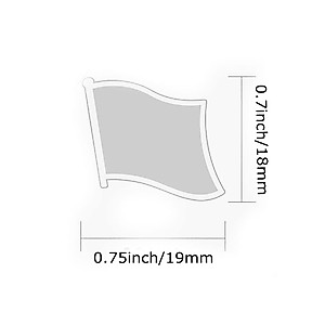 vmcoatdu Compatible Jordan Flag Pin Badge International Travel Brooch Metal Alloy Souvenir Pin for Hat Clothes Backpack (Jordan)