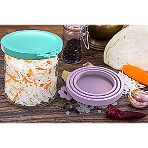 WANBAO 6 Pcs Food Can Lids Pet Can Covers for All Standard Size Dog and Cat Food Can Lids