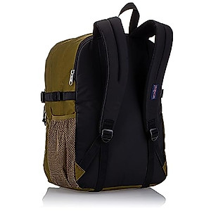 JanSport Main Campus Backpack - Travel, or Work Bookbag w 15-Inch Laptop Sleeve and Dual Water Bottle Pockets, Army Green