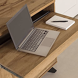 South Shore Flam Multi-Function Secretary Desk, Nordik Oak