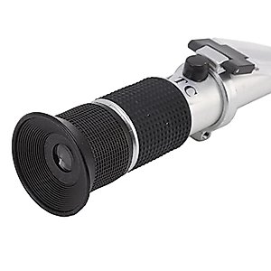 Brix Meter Refractometer, Handheld Sugar Refractometer, Refractometer Honey, Portable Handheld Brix Refractometer for Fruit, Beverages, Juice, Honey, Maple Syrup, Molasses