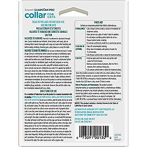 Sergeant's Guardian Pro Flea & Tick Cat Collar, 1 Count