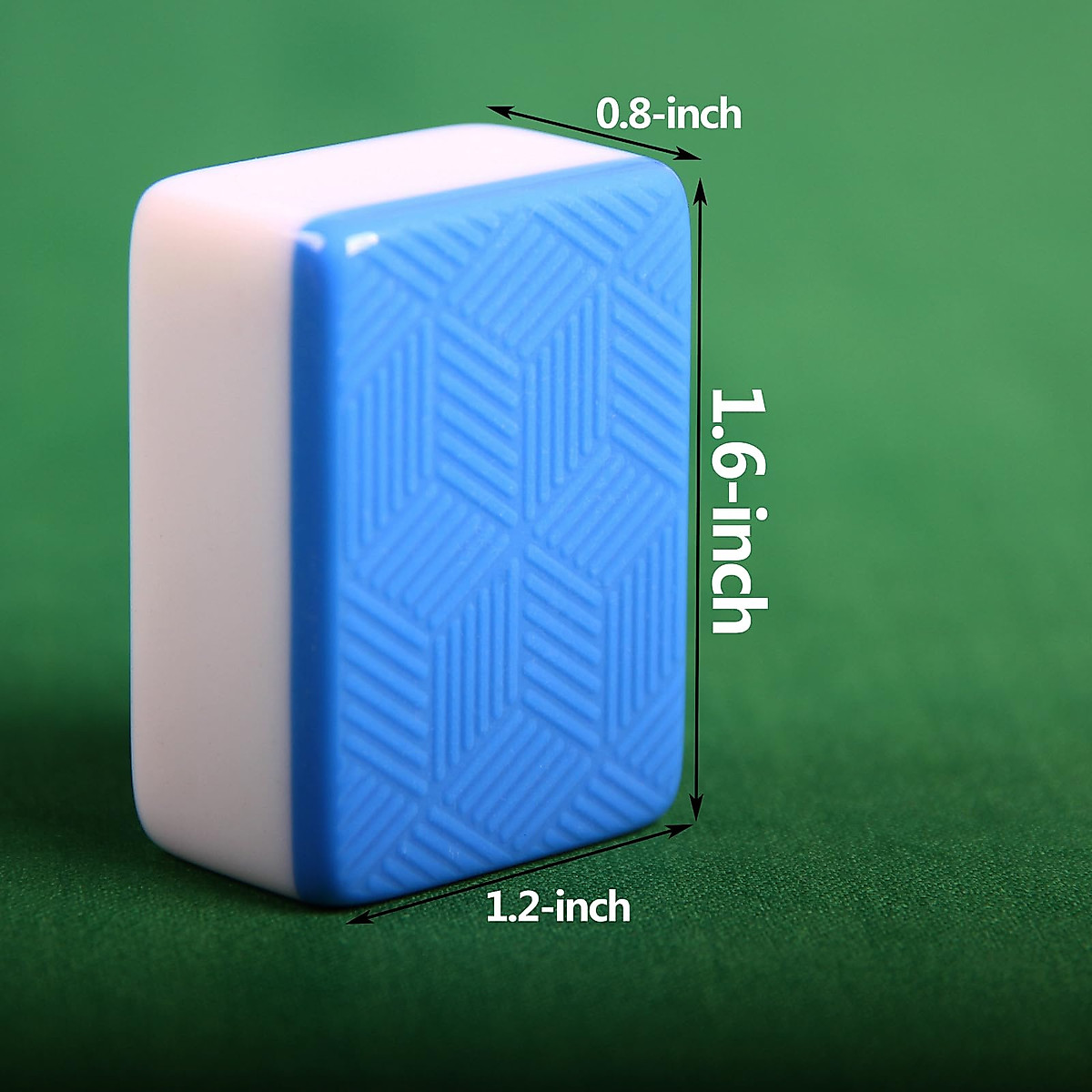 YINIUREN Large Chinese Mahjong Set 1.6-inch Mahjong Tiles Melamine Mahjong Set