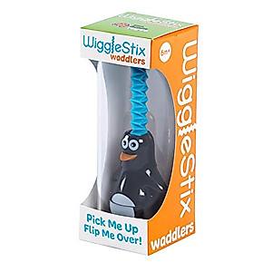Fat Brain Toys Wiggle Stix - Penguin - Wiggle Stix Waddlers - Penguin Baby Toys & Gifts for Ages 1 to 5
