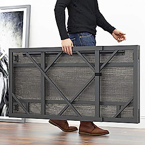 Elephance Folding Desk Writing Computer Desk for Home Office, No-Assembly Study Office Desk Foldable Table for Small Spaces