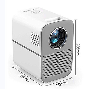 ALIZJJ Professional Native 1080P Full HD LED Projector HDMI Projector with Display Compatible TV Stick Mini Portable Projector Best Shooting Distance 0.5-3m