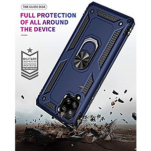 SKTGSLAMY Samsung A42 5G Case,Galaxy A42 5G Case,with Screen Protector,[Military Grade] 16ft. Drop Tested Cover with Magnetic Kickstand Car Mount Protective Case for Samsung Galaxy A42 5G, Blue