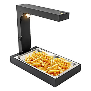 French Fry Warmer Commercial Heat Lamp for Chickens Stainless Steel Food Heat Light Warming Dump Station Food Warmer for Chips Churros Fried Food