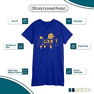 BBGREEK Sigma Gamma Rho Sorority Paraphernalia - SGRHO - Nightshirt - Pretty Poodle - X-Large - Official Vendor