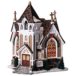Lemax Christmas Village Little River Church Battery Operated Led - 45069