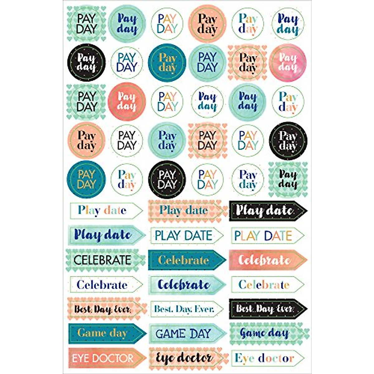Essentials Mom's Planner Stickers (Set of 575 Stickers)