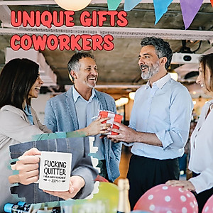 Dokazu Funny Quitter Retirement Gifts for Men, Women Retirement Party Decorations Gag Retired Mugs Gift Ideas for Coworker Leaving, Farell Gifts, Good Bye Gifts for Coworker Ceramic mug 11oz