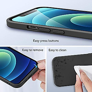 ESR Cloud Series Designed for iPhone Mini Case, Liquid Silicone Rubber Case [Comfortable Grip] [Screen & Camera Protection] [Velvety-Soft Lining] [Shock-Absorbing] for iPhone 2020, 5.4" ?Black