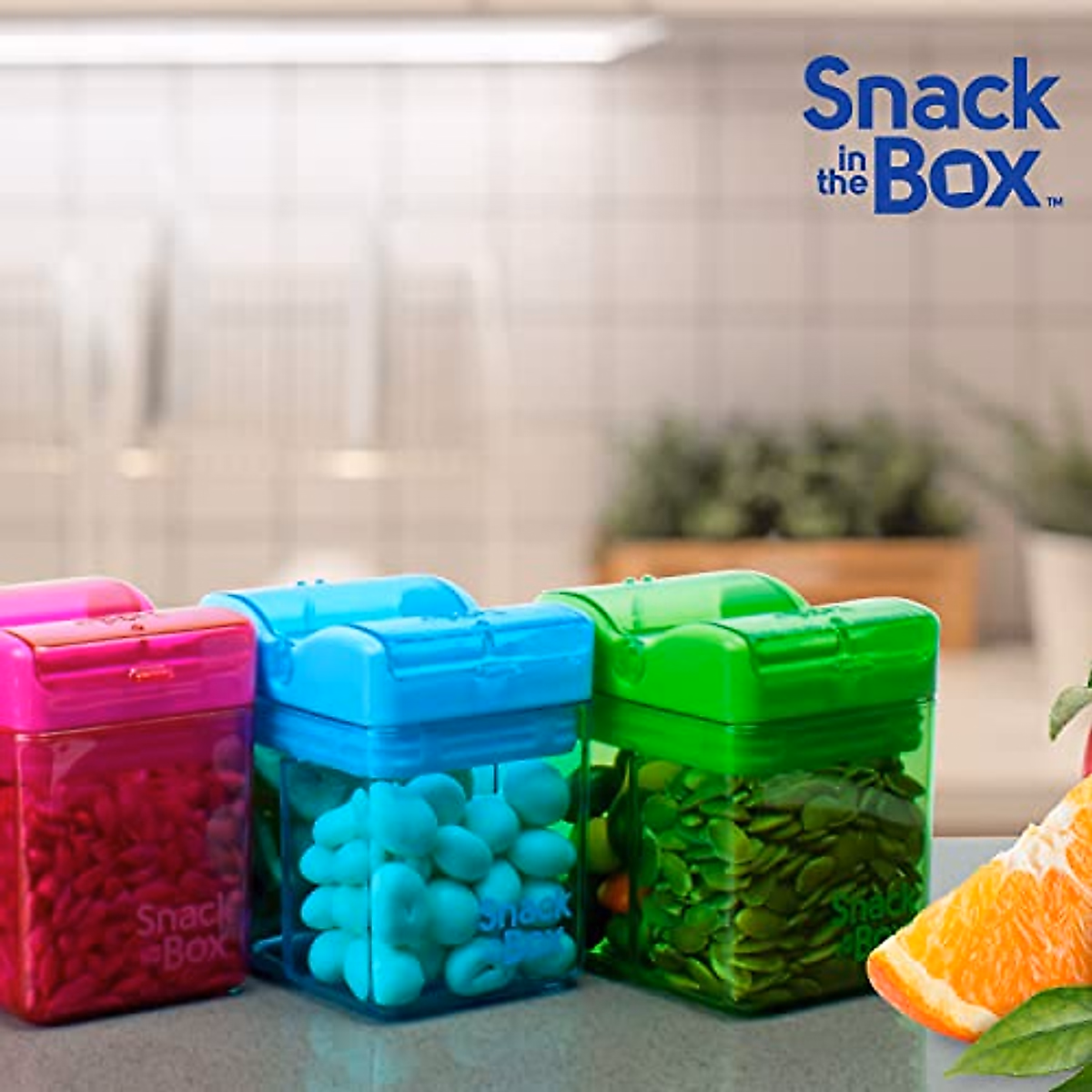 Precidio Design Snack in the Box NEW Little Finger-Friendly Eco-Friendly Reusable Snack Container (Green) 1001GR
