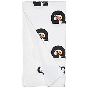 Gatorade G Towel, 22" x 42", Cotton, White/Black/Orange