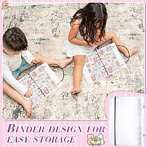 Spakon Sticker Collecting Album Sheets Reusable Sticker Book Sticker Collection Accessories for Collecting Back to School Gifts, A6/A5(A5, 1 Piece)