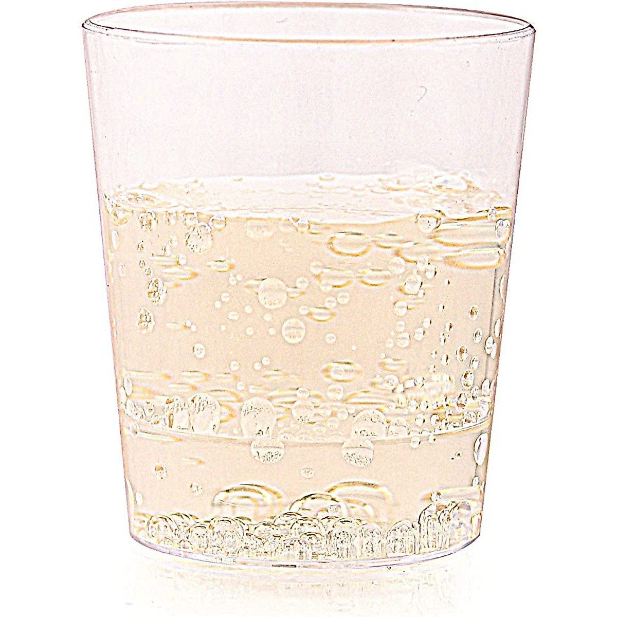 BaydenB Mini-Ware Mod Shot Cups - 20 Clear Plastic Cups, 2oz Disposable Shot Glasses, Ideal for Parties, Events, and Catering - BPA-Free, Elegant Design