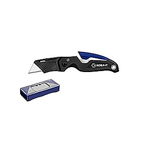 Kobalt Speed Release Folding Lock-Back Utility Knife with 10 Blades